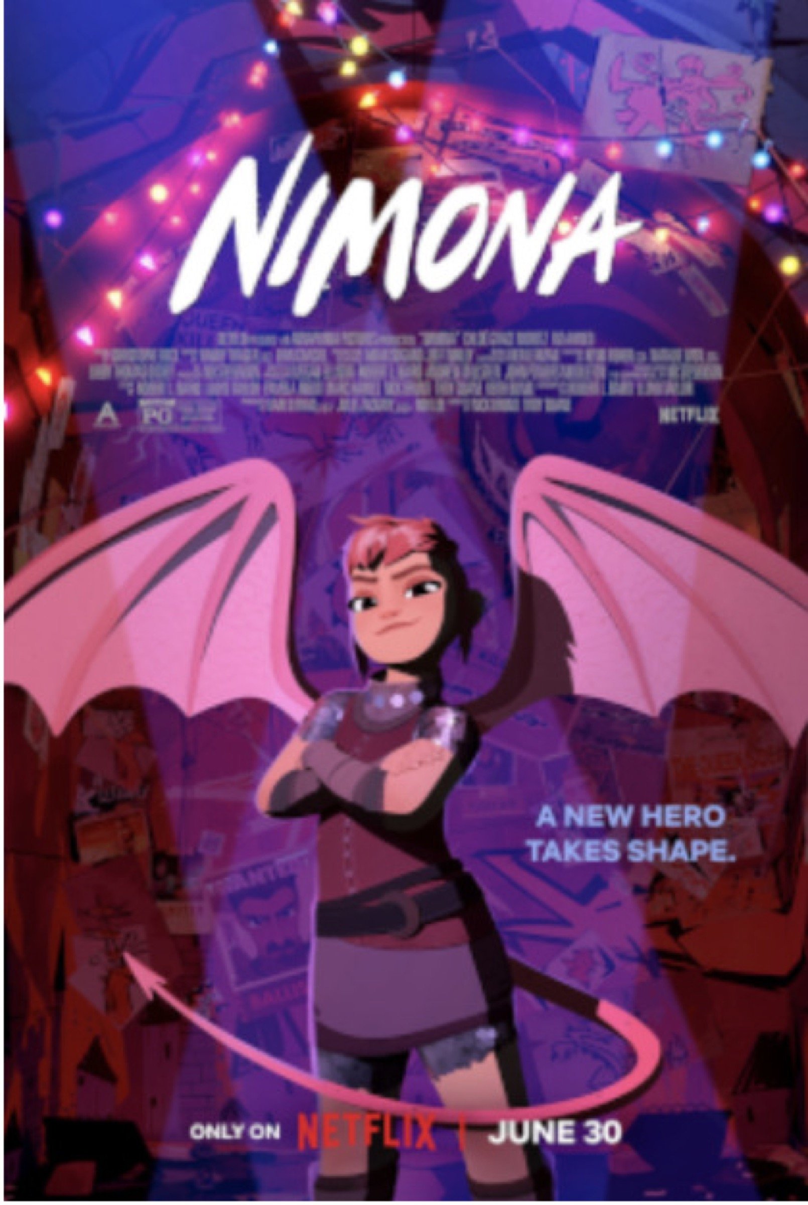 Netflix Hosts a Red Carpet Event for the Animated Feature 'Nimona ...
